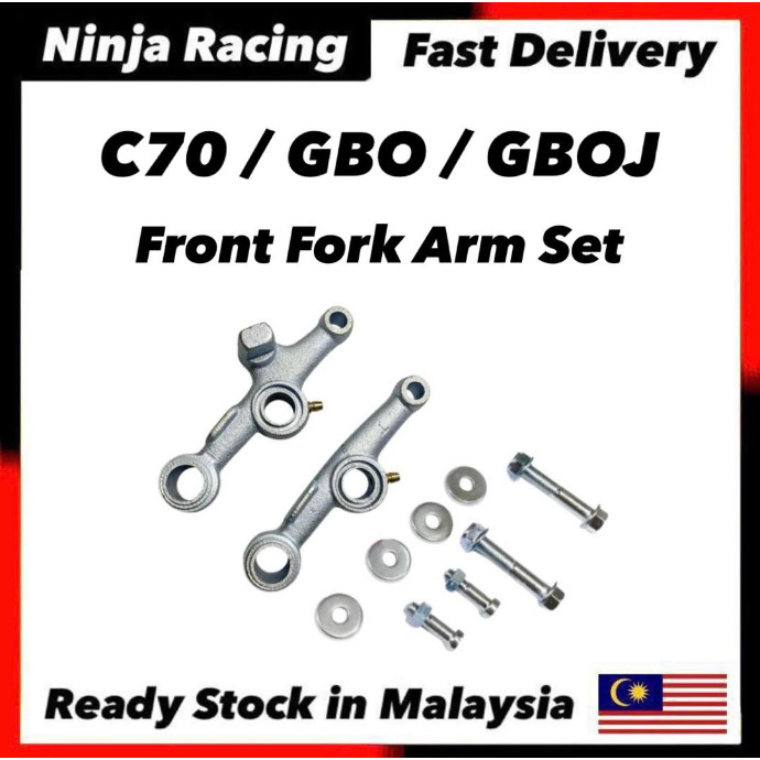 C70 GBO GBOJ GBO J GBO-J Fame GB6 Front Fork Arm + Bush Complete Set ...