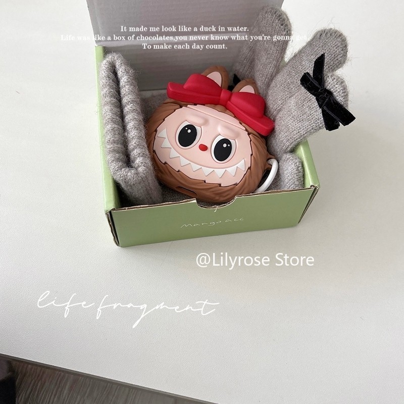 Cute Labubu Case for AirPods 4 [2024] AirPods Pro2 Pro 3 2 1 Soft ...