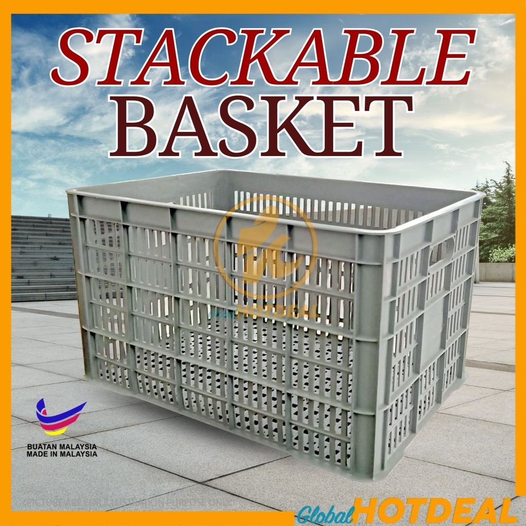 Multipurpose Industrial Stackable Basket Heavy Duty Plastic Factory ...