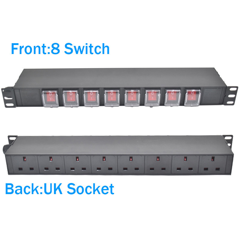 Cabinet Sockets PDU Power Strip Distribution Unit 8-socket output ...