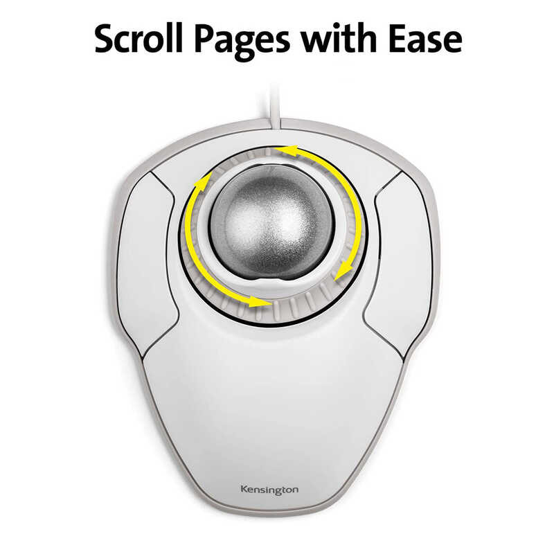 Kensington Original Orbit Trackball E With Scroll Ring Optical USB PC ...
