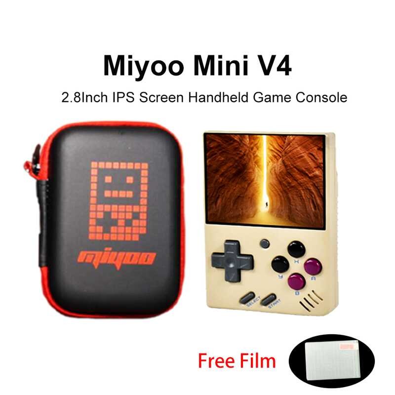 Mini V4 Miyoo Free Film Retro Handheld 2.8Inch IPS Screen Video Game Console Ux System Gaming ...