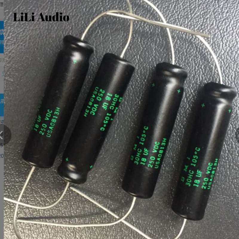 1 Piece US BMI Capacitor 18UF 250V 10*38mm Aduio Capacitor for Speaker ...
