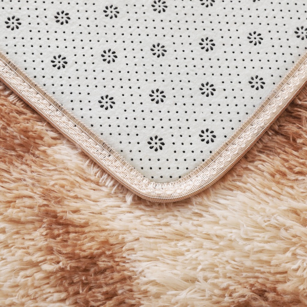 Gradient color carpet bedroom living room bedside washable mat soft fluffy carpet | Shopee ...
