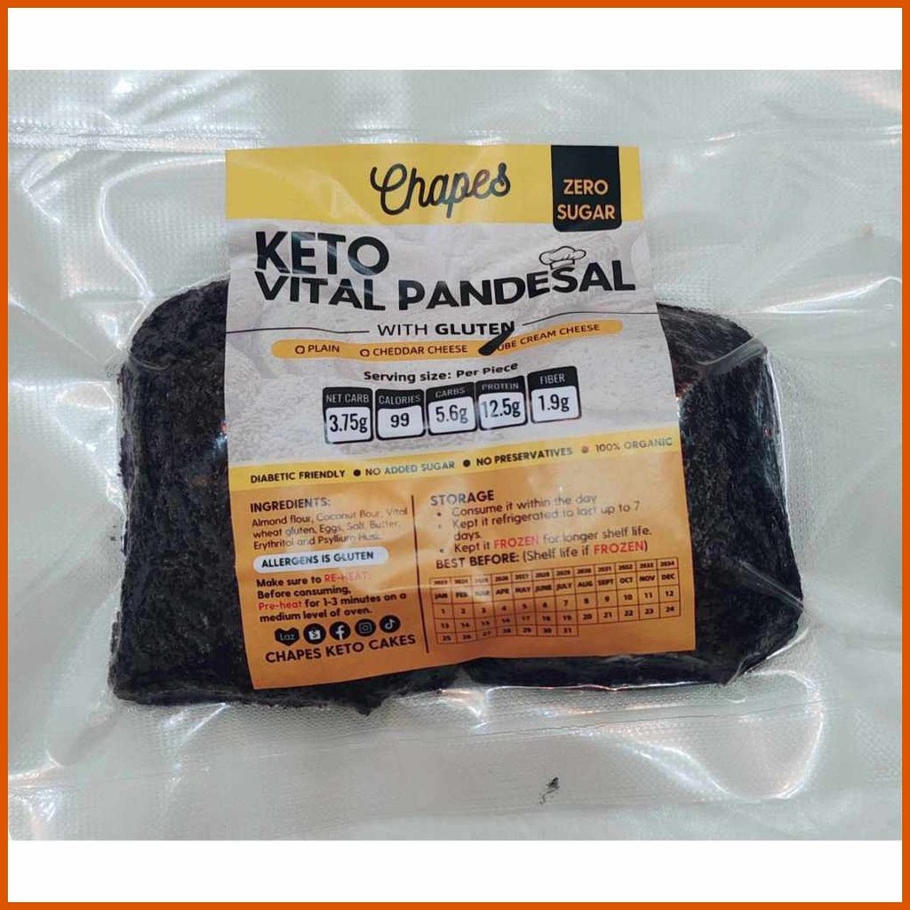 Chapes Keto Vital Pandesal (Ube Cream Cheese ) | Shopee Philippines