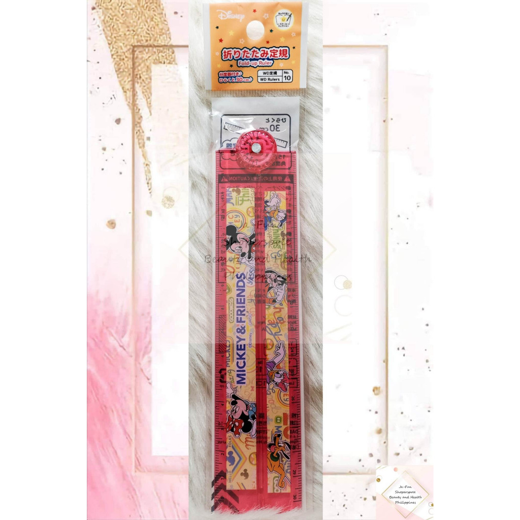 ♈ DISNEY FOLDABLE RULER WITH PROTRACTOR ( AUTHENTIC JAPAN DAISO QUALITY ...