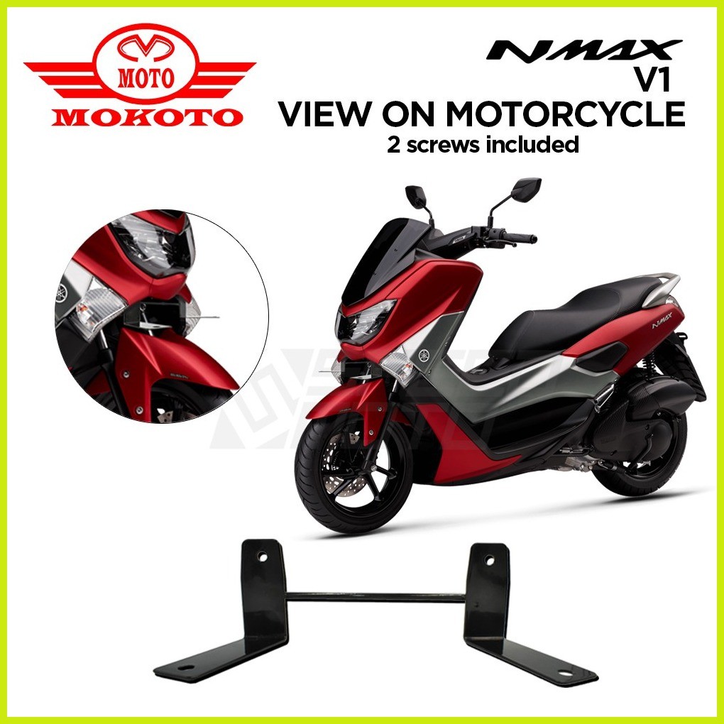 NMAX V1 MINI DRIVING LIGHT LED BRACKET T-5460 BLUE WATER LIGHT HOLDER ...