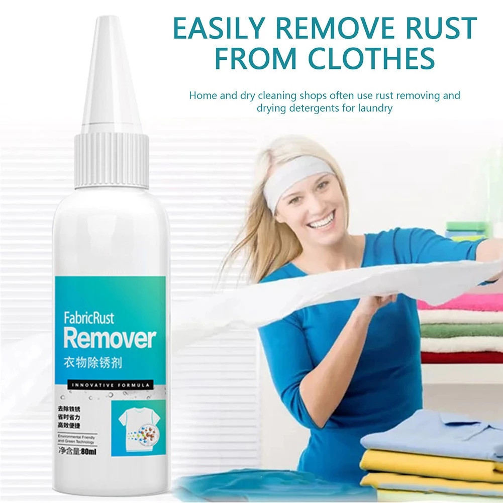 Fabric Rust Stain Remover Clothes Cleaner Drop Clothing Cleansing Rust ...