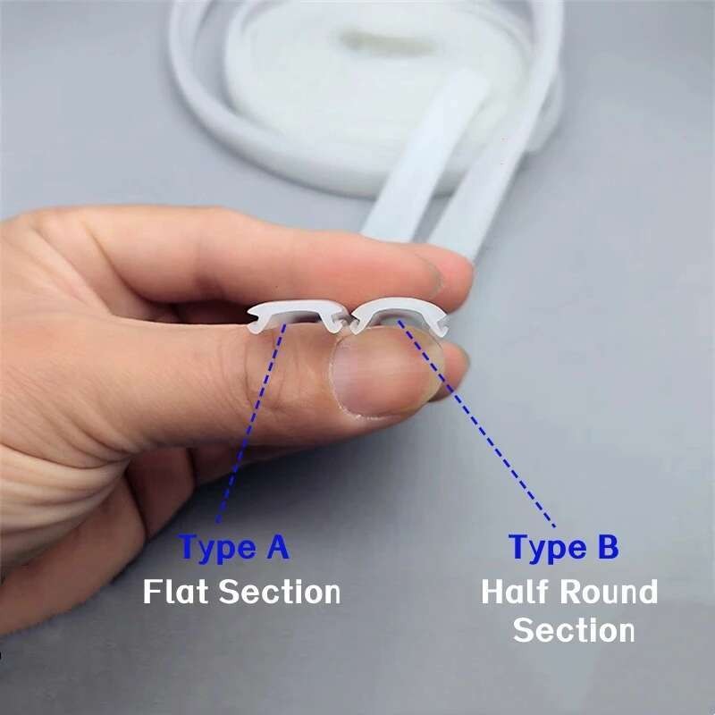 LED 0.2m-10m Aluminum Profile Silicone Diffuser Flexible Channel Cover Hard Bar Strip Light ...