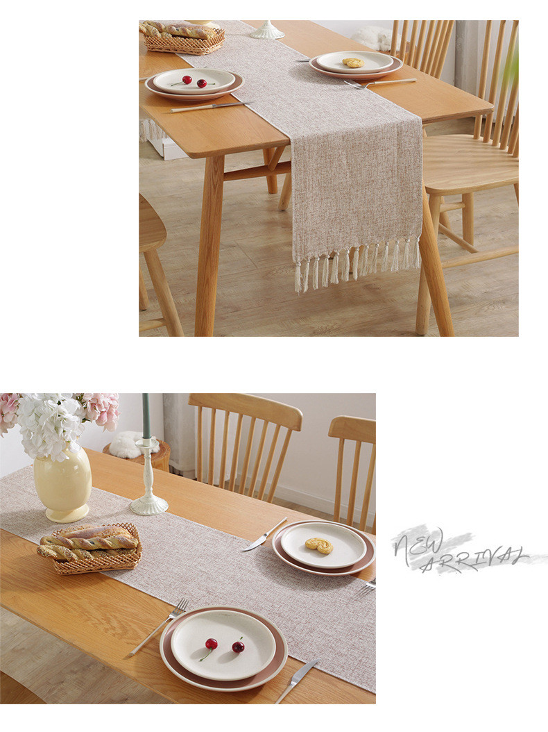 Rustic Farmhouse Table Runner Burlap Linen Style Table Runner Boho ...