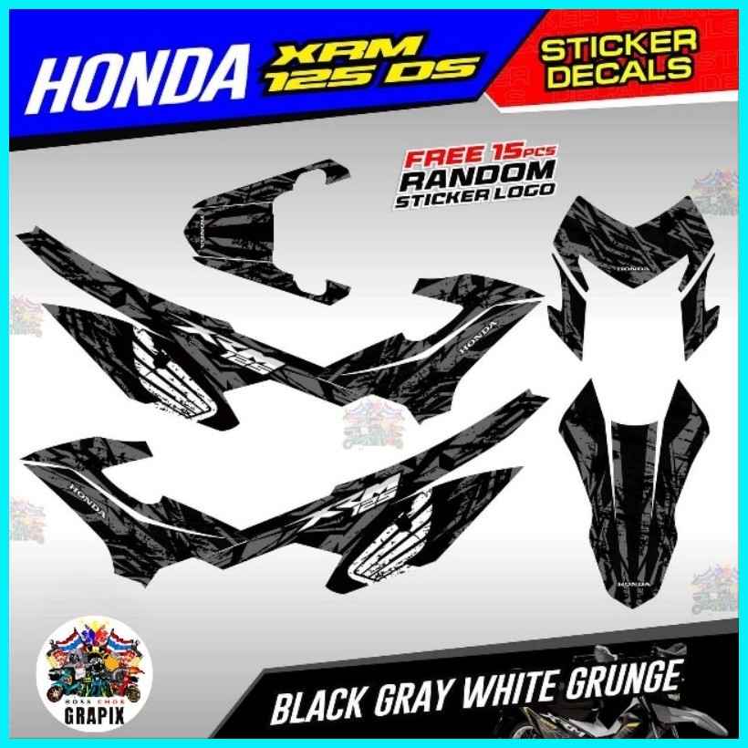 Honda XRM 125 Fi DS FULL BODY Decals Sticker | Shopee Philippines