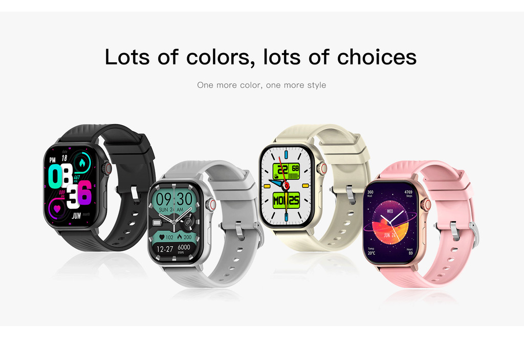 Harmos 2.13" Large AMOLED Smart Watch with GPS Tracking 100+ Sports ...