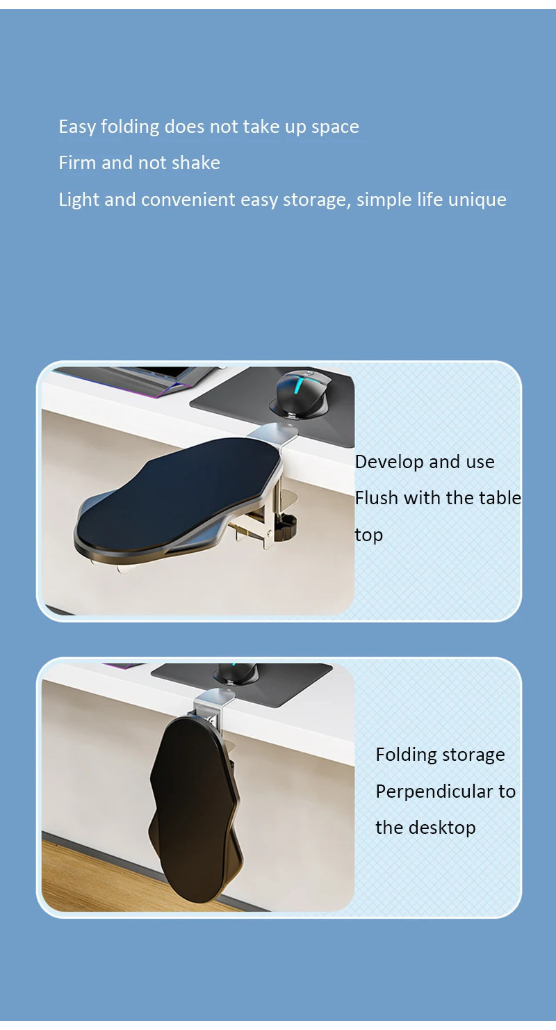 Adjustable Ergonomic Armrest Support Extension, Wrist Rest for Computer ...