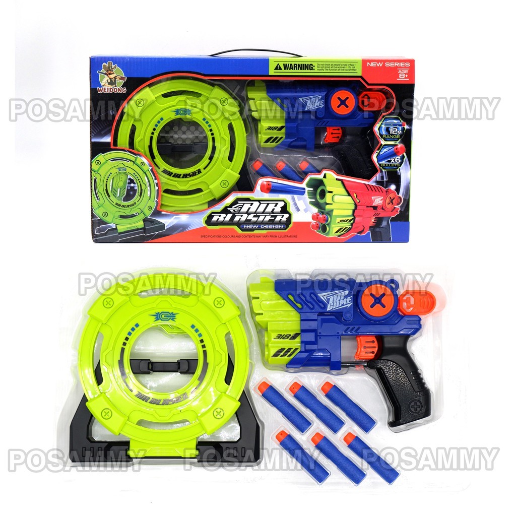 NF Air Blaster Gun Soft Bullet w/ Target and EVA Soft Bullets | Shopee ...