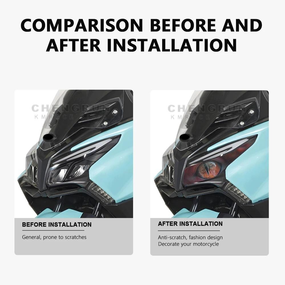 Headlight Sticker Waterproof Motorcycle Decals for Kymco CT250 CT300 CT ...