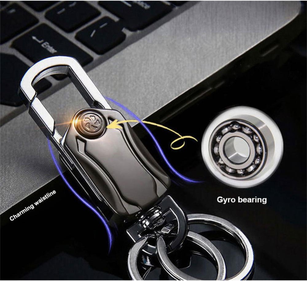 Multifunctional Keychain Classic Men Mini Fingertip Spinner With Bottle ...