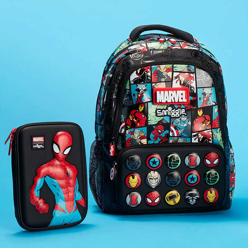 School Smiggle erhero Boys Iron Man Spiderman Student 6-12 Years Old ...
