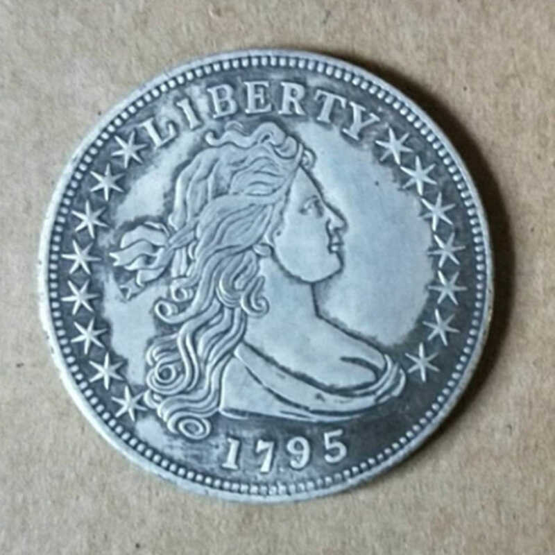Antique Antique Antique White Copper Silver Coin, Mexican Silver Dollar ...