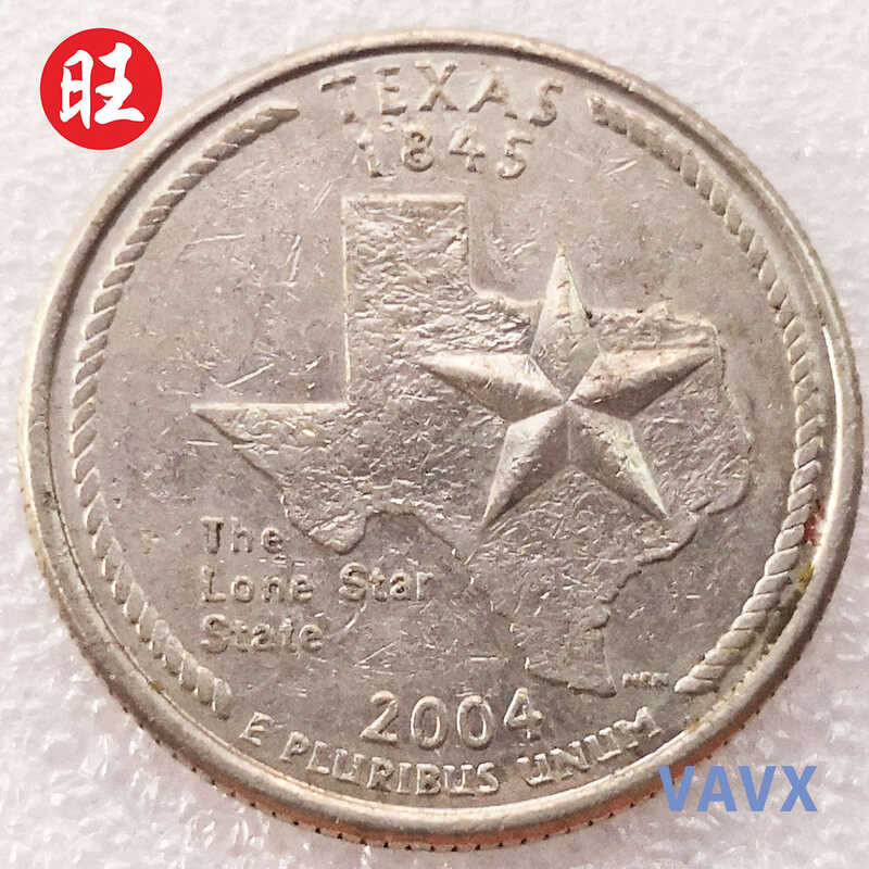 2004 US State Coin 25 Cent State Commemorative Coin Texas Star 24Mm ...