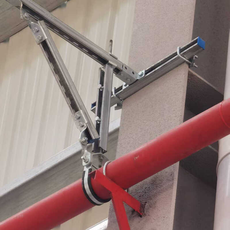 Seismic support, steel structure, I-beam column, fire protection ...