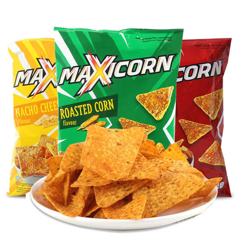 MAXICORN Indonesia Flakes 140g Cheese Original Flavor Barbecue Corn ...