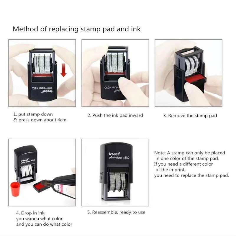 4mm Flip Ink Date Stamp Office Supplies 2016year To 2028year,best ...