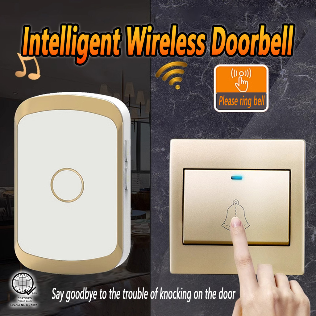 Intelligent Wireless Doorbell Waterproof Household Commercial Office ...