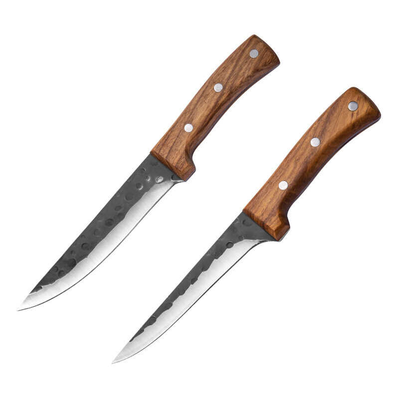 forging Stainless steel and bone removal knife with sharp edges, meat ...