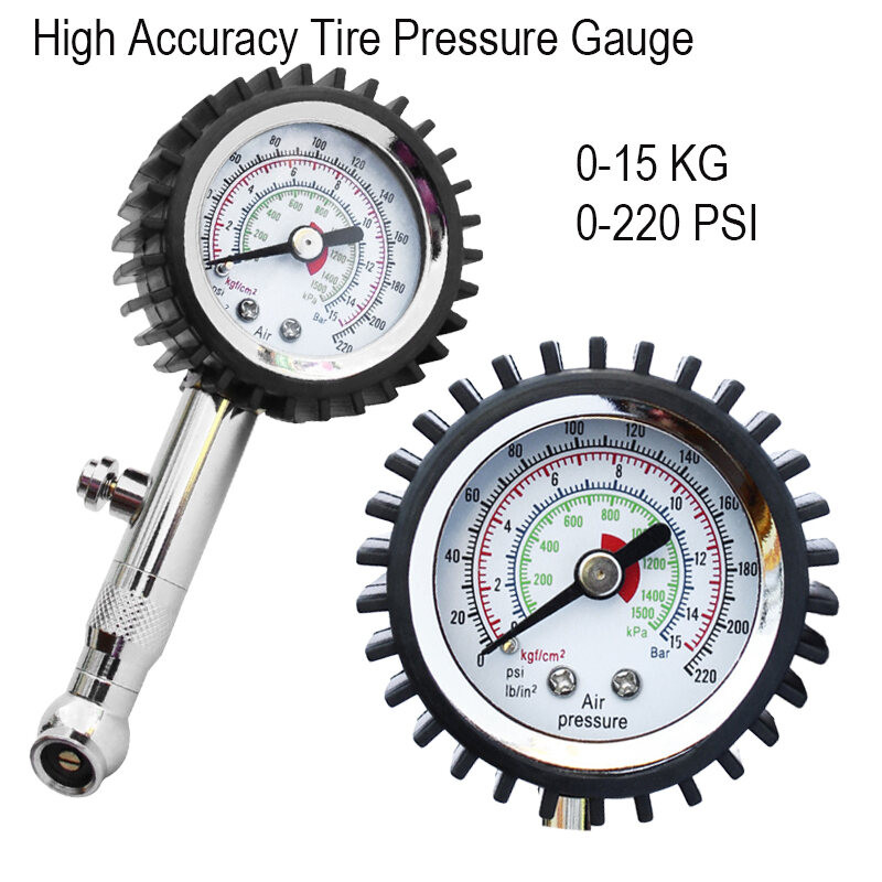 Tire Pressure Gauge 220Psi Vehicle Tester Monitoring System Manometro ...