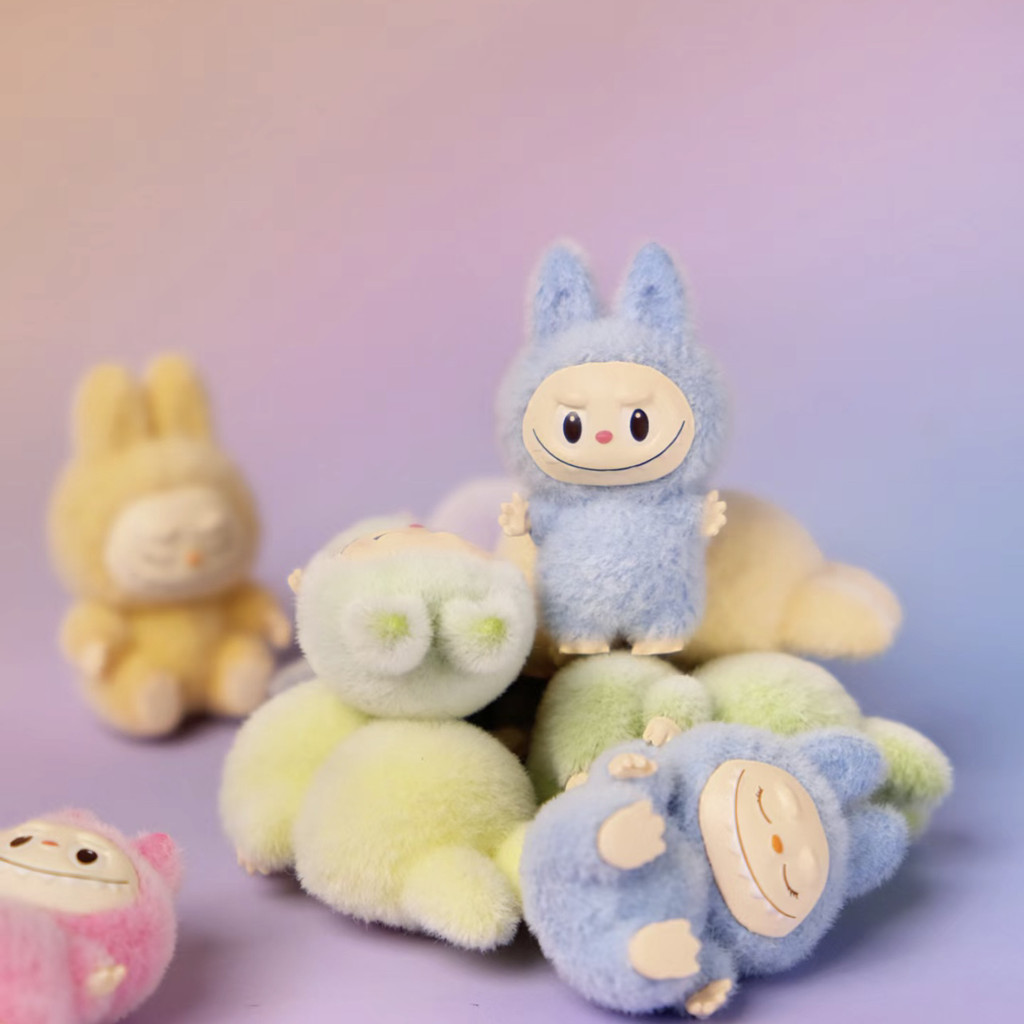 Cartoon Labubu Series Mini Flocking Exquisite Cute Doll Gift Pendant ...