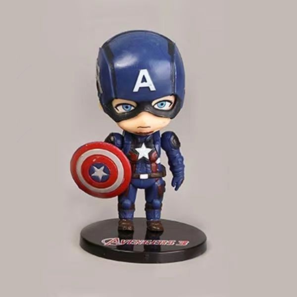 Marvel Q Version Of Avengers 3 Figures Complete Set Of Iron Spider-Man ...