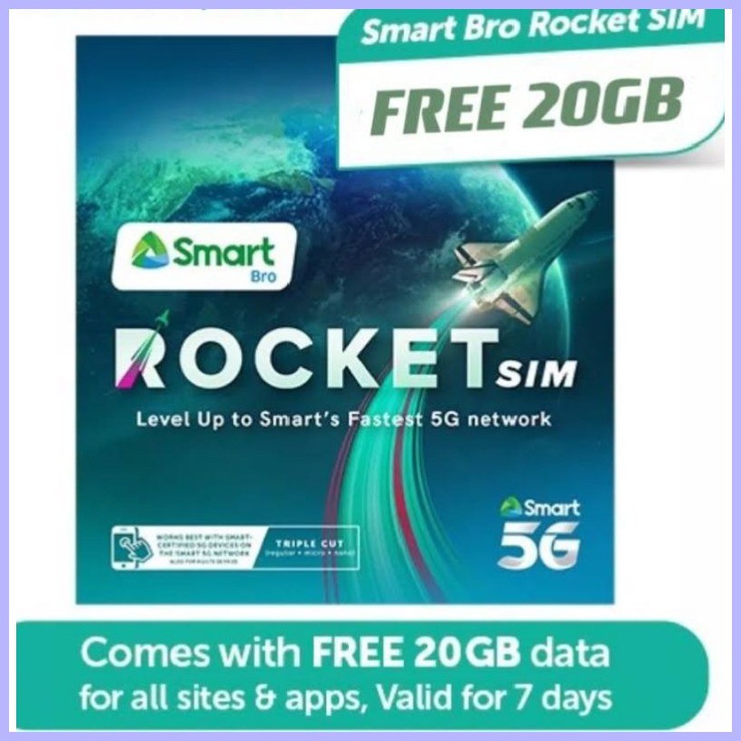 ♒ Globe at Home Prepaid Wifi Sim FREE 10GB DATA and Rocket Sim 20GB ...