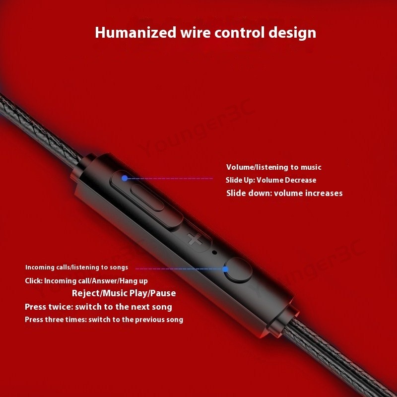 2 Meter 3.5MM Aux Wired Earphones For PC,Dual Plug In Ear Wired ...