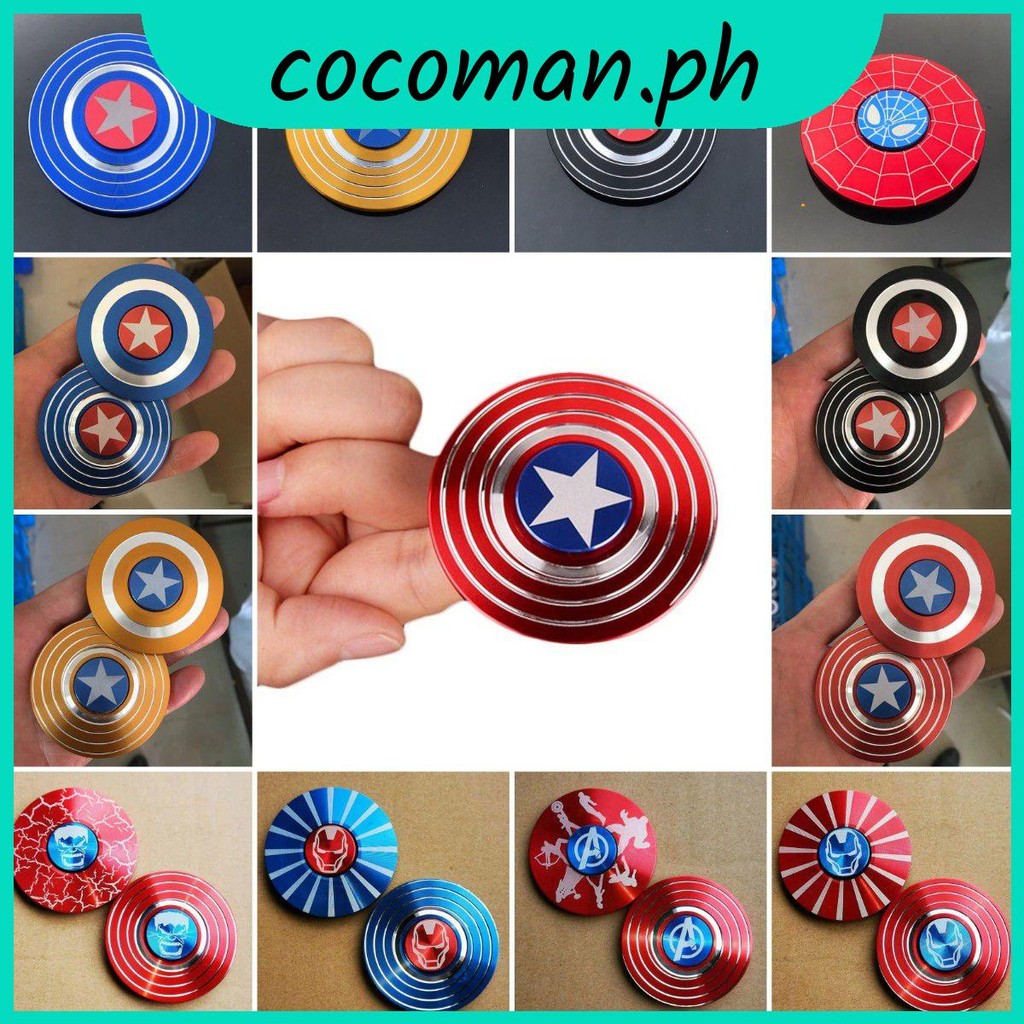 Compact And Discreet Captain America Shield Spinner For Children Alike ...