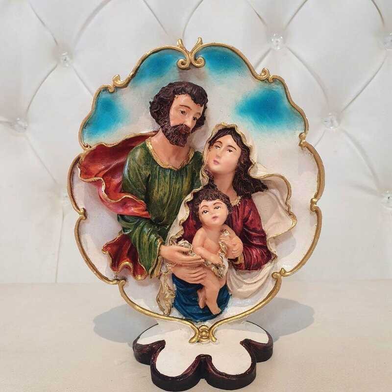 Tabletop Holy Family / Altar 9 16 X 20 Cm (Baby Jesus With Virgin Mary ...