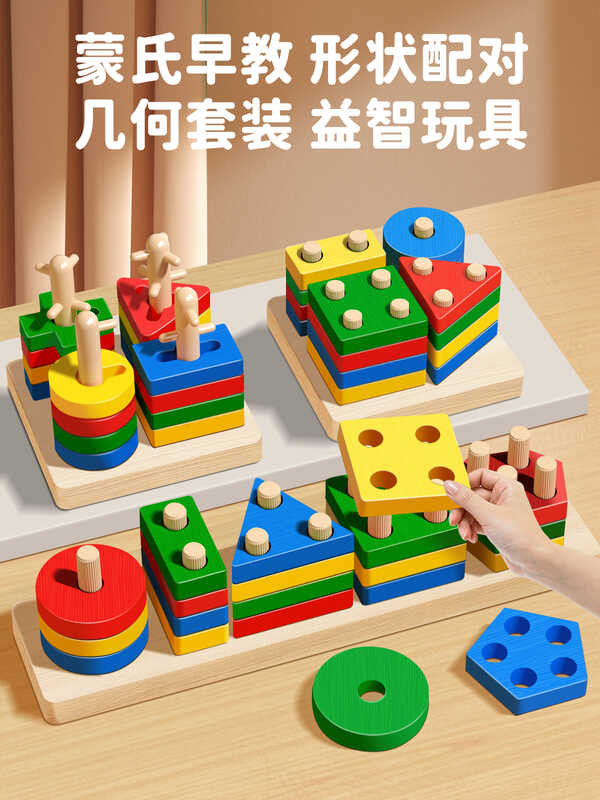Montessori Geometry Column Color Cognitive Classification Shape ...
