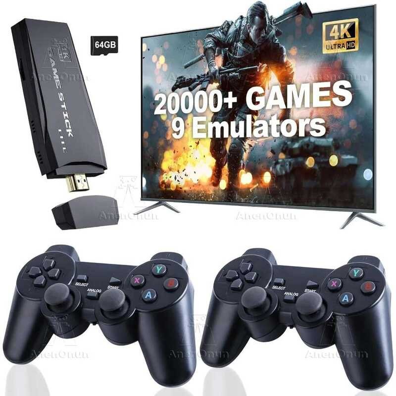 4k Game Stick Built in 20000 Games 9 Emulator High Quality TV Video ...