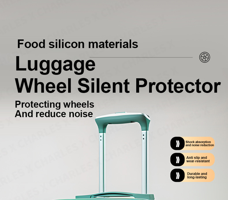 Voyager Tire Silent Covers for Luggage Durable Wheel Protection Covers ...