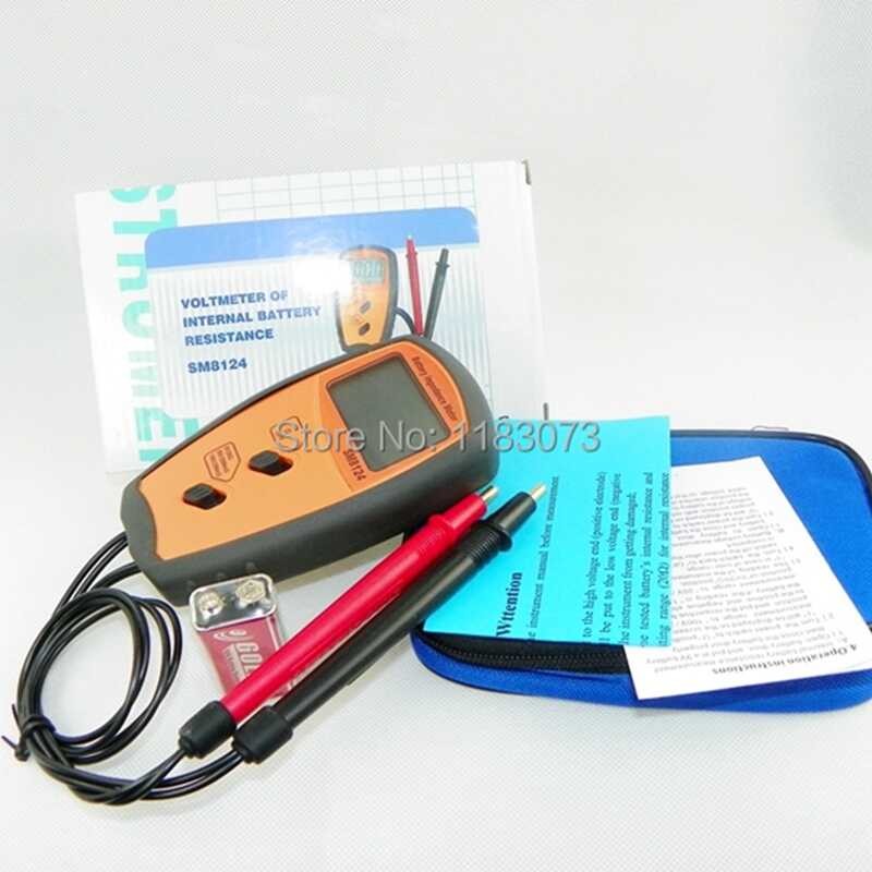 Resistance 7 Voltmeter Internal Meter LCD Rechargeable Battery ...