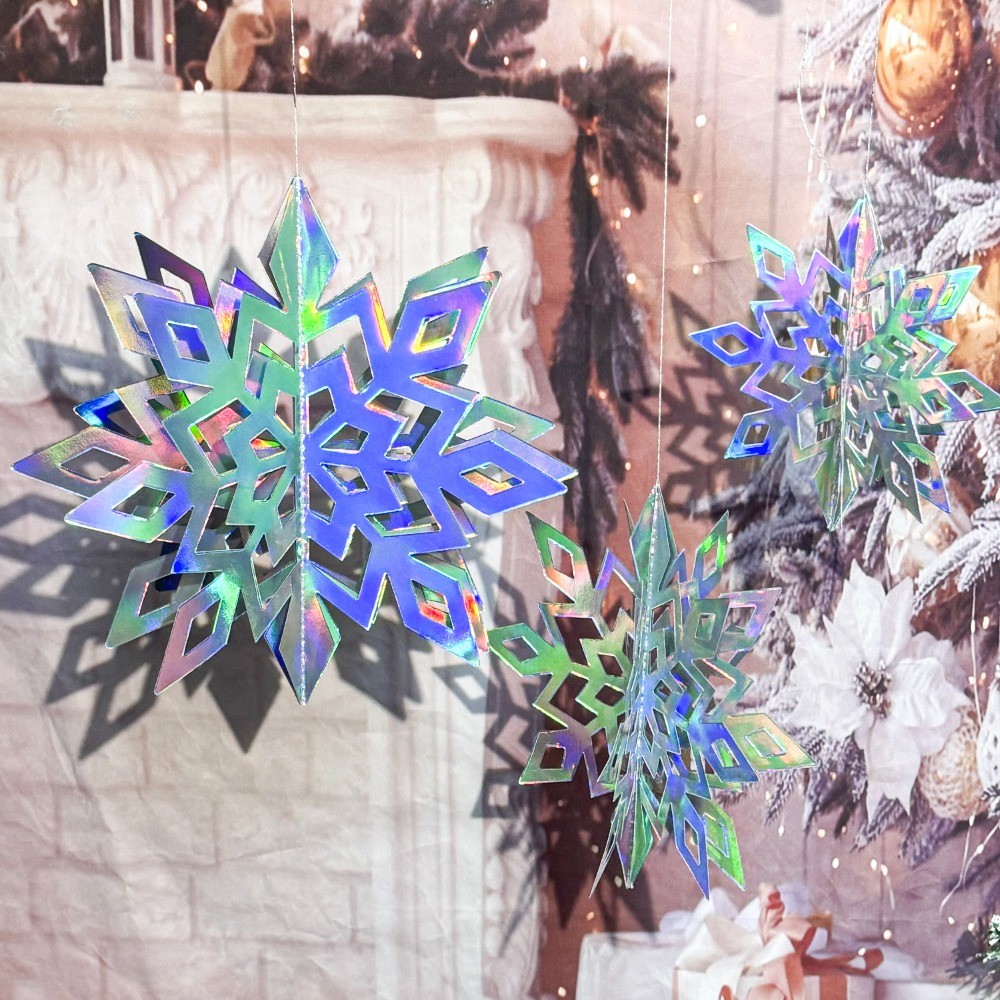 Sparkling 3D Laser Snow for Christmas Decor - Exquisite Xmas Brushed ...