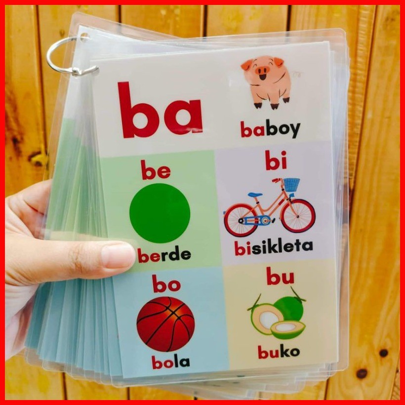 Abakada pantig tagalog primary reading laminated educational flashcards ...
