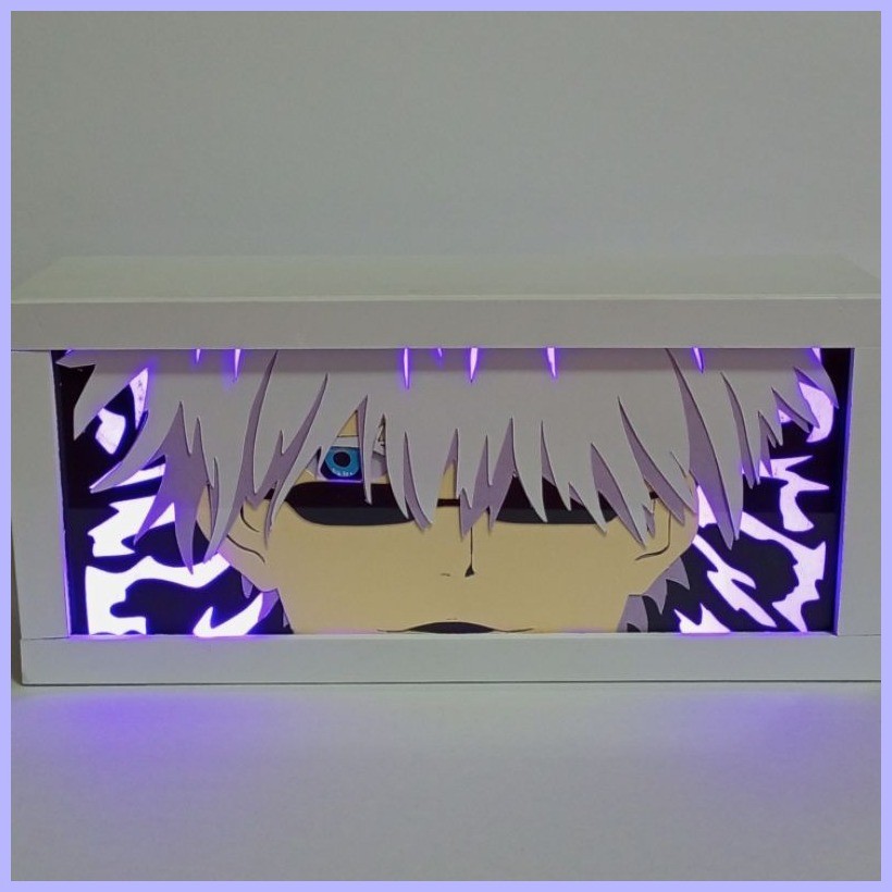 Jujutsu Kaisen Satoru Gojo Anime Light Box Display Gaming Room Set up ...