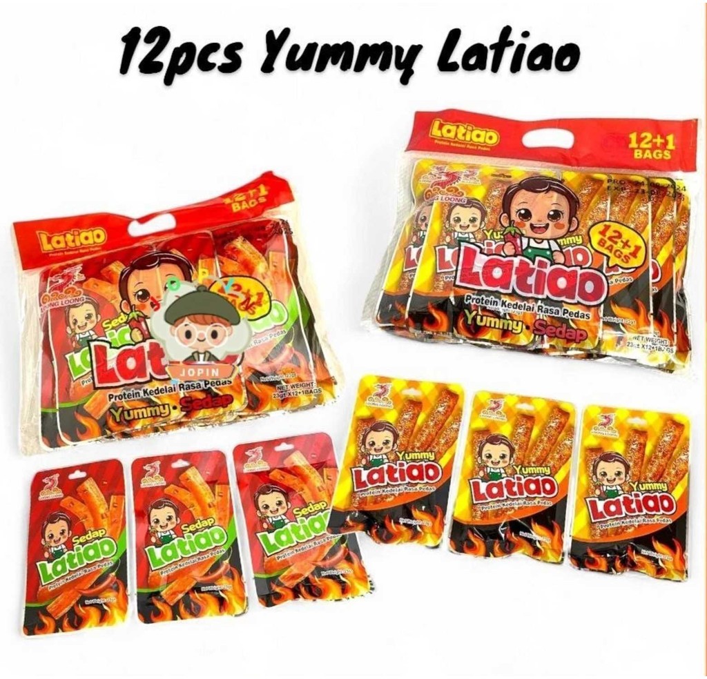 Snack Yummy Latiao/Sedao Latiao Rasa Pedas 12+1PACKS (HALAL) | Shopee ...