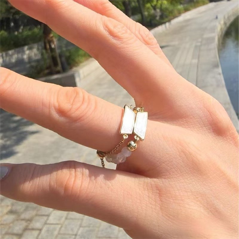 Kpop idol Bangtan Boys Fashion Accessories 2024 DALMAJUNG MU DS Ring ...