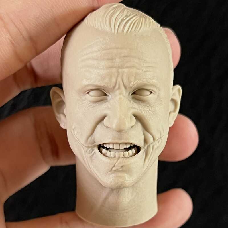 D0b Unpainted 1/6 Scale Heath Ledger Joker Head Sculpt Model For Action ...