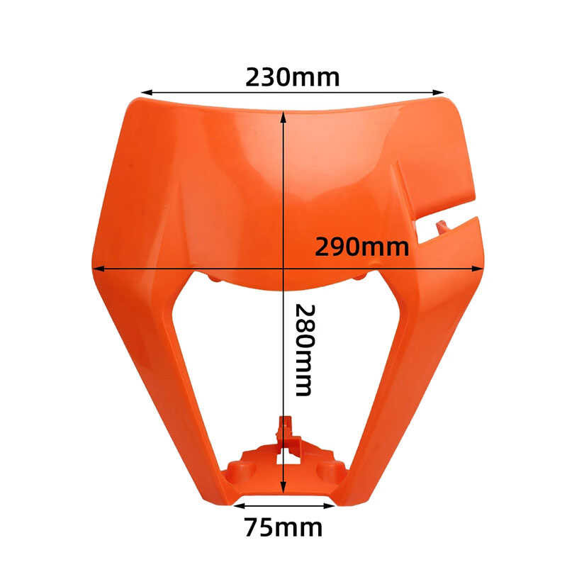 ஐ Universal Motorcycle Headlight Headlamp Plastic Mask Para Sa KTM SX ...