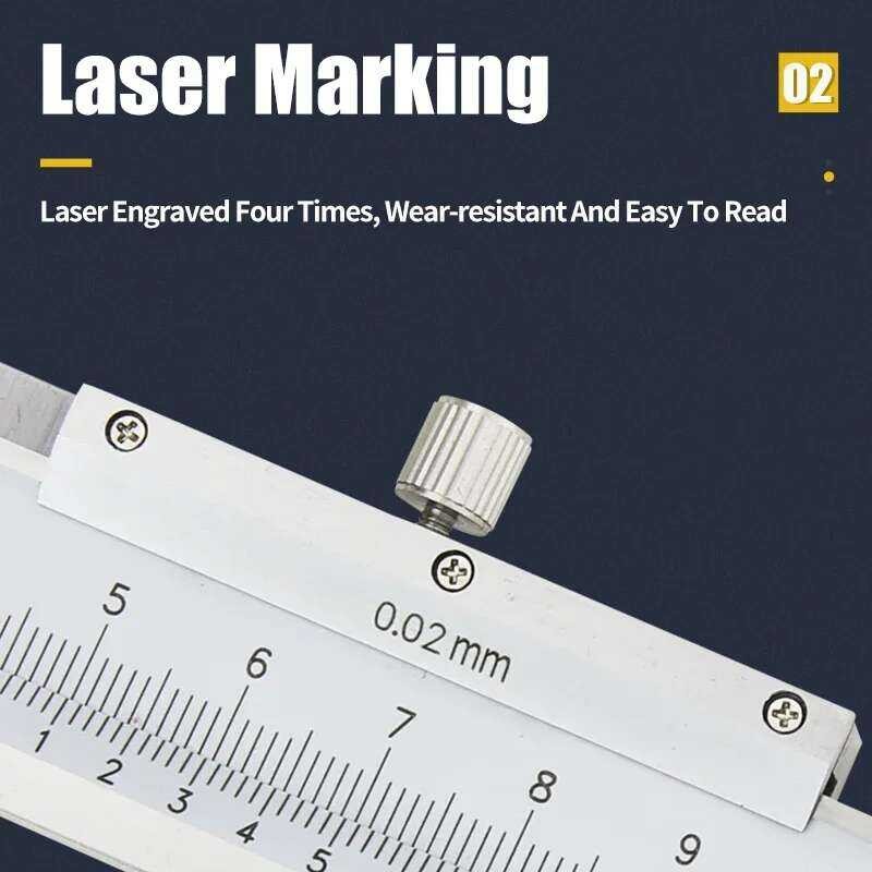 8 9-150Mm Inside Groove Vernier Caliper Long Double Claw Stainless ...