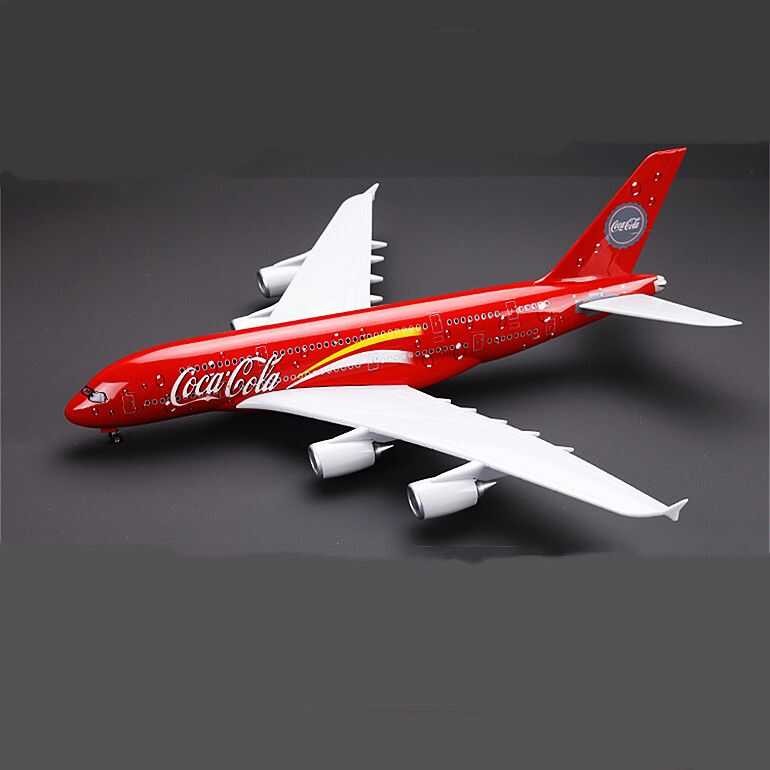 Airplane ⭐ A380 Model Coca Cola Alloy Civil Aviation Simulation ...