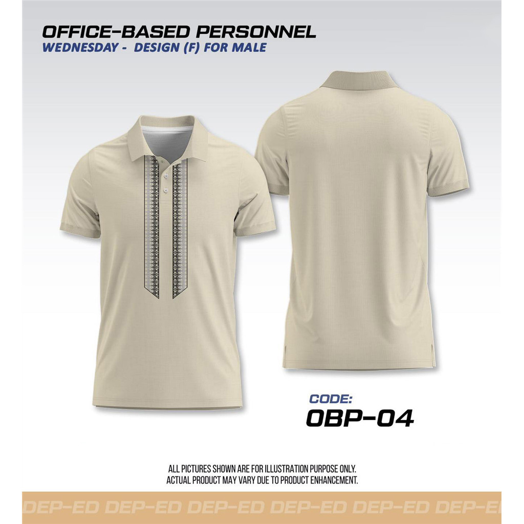 DEPED UNIFORM 2025 FULL SUBLIMATION DEPED POLO SHIRT FOR MEN AND WOMEN ...
