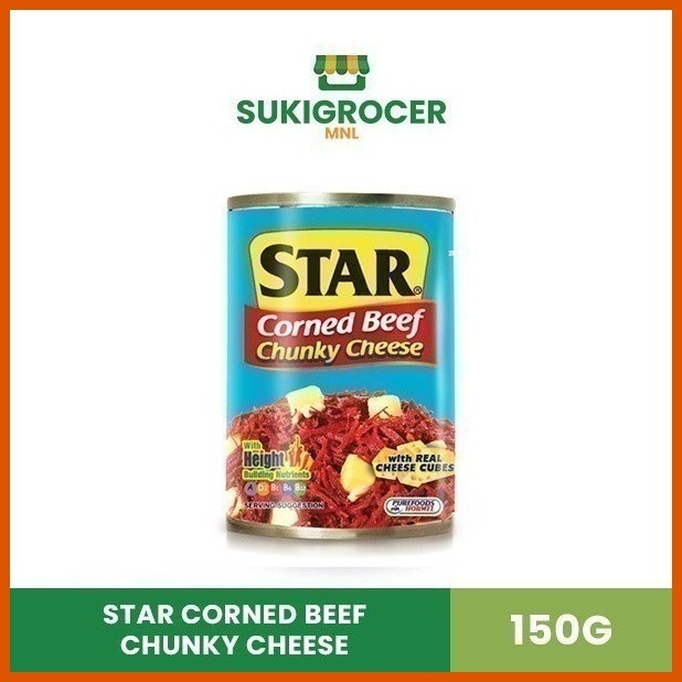☑️ ஐ STAR CORNED BEEF CHUNKY CHEESE 150g | Shopee Philippines